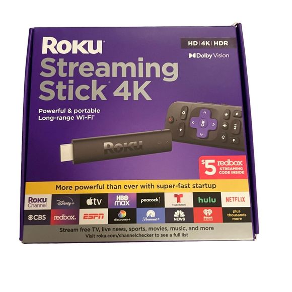 Roku | Other | Roku Streaming Stick 4k With Voice Remote And Tv ...